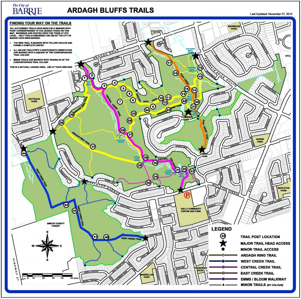 Ardagh Bluffs Trails Ganaraska Hiking Trail